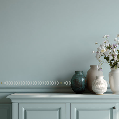 Rosemary Trim Border Stencil – Cottage Style Wall Stencil Border for ...