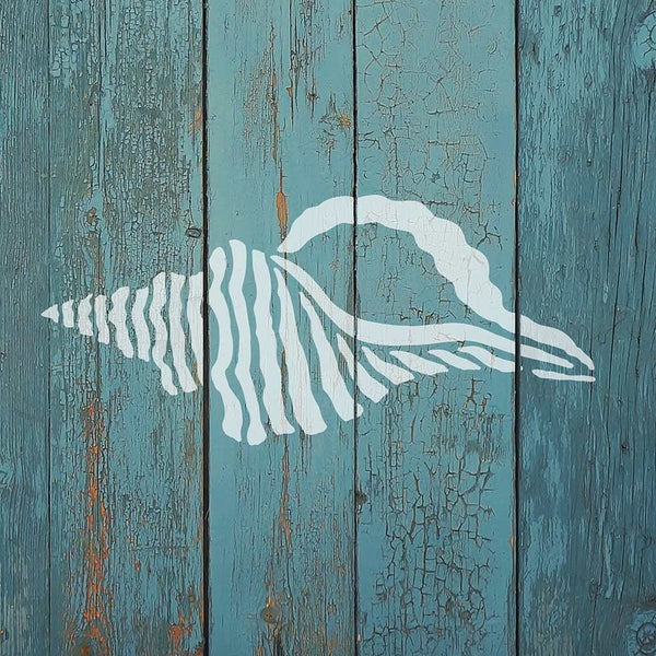 Seashell Stencil for Painting | Reusable Seashell Stencil