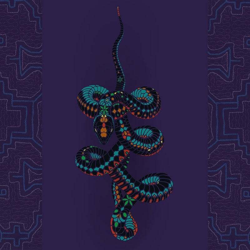 Sacred Serpent Snake stencil - Stunning wall stencils by Cutting Edge Stencils - factory second