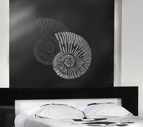 Shell stencil, large stencils for walls. Easy decor with reusable ...