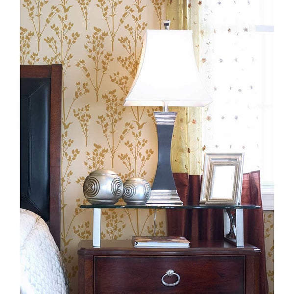 Sprigs floral wall pattern stencil - decorative stencils for easy DIY ...