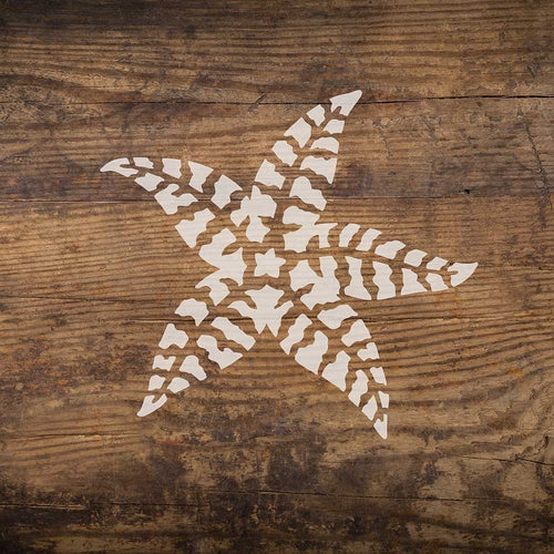 Striped Starfish Stencil for Painting | Starfish Stencil