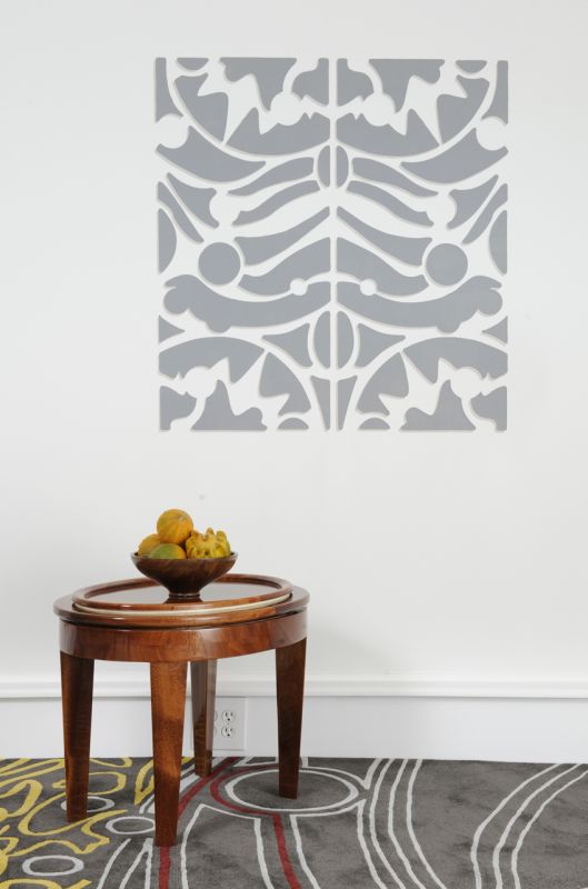 Continuum Designer Stencil - Designer stencils, modern wall art ...