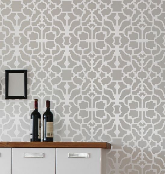 Stencils, stencil designs, damask stencil patterns for walls. Stencils ...