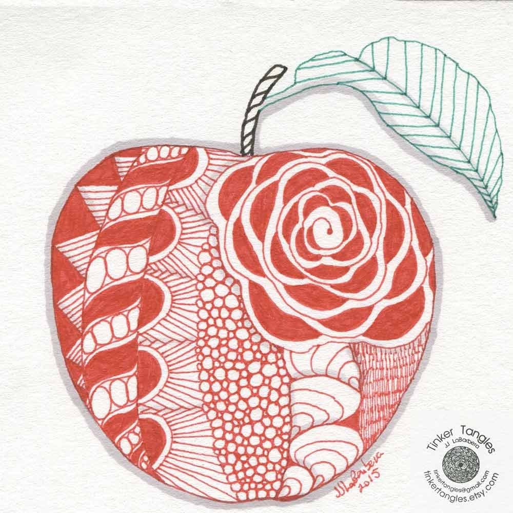 Doodling Stencils - Apple and pear stencils for creative doodling ...