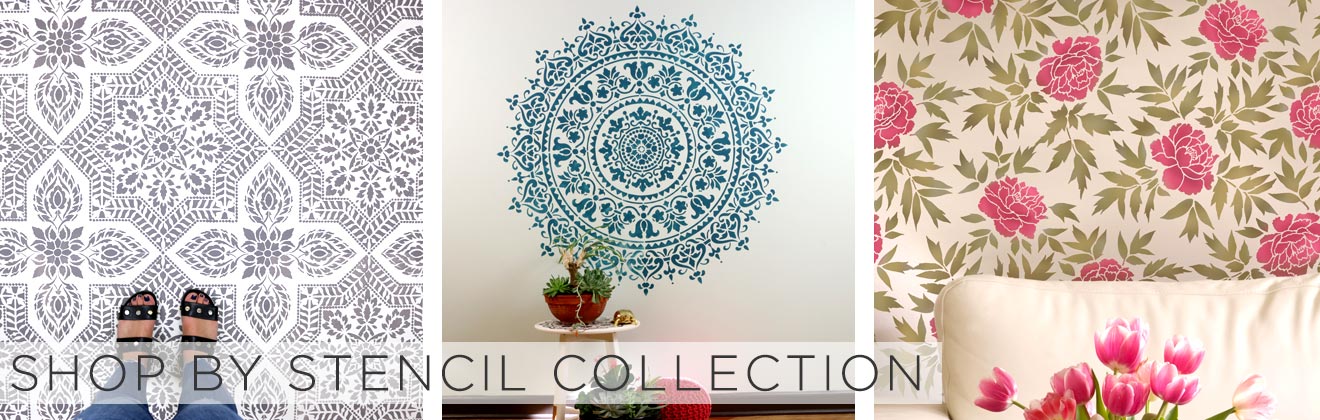 Buy Largest Collection of Wallpaper Stencils Patterns & Designs ...