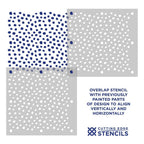 Wild spots stencil - Spotty wallpaper stencils for walls and furniture