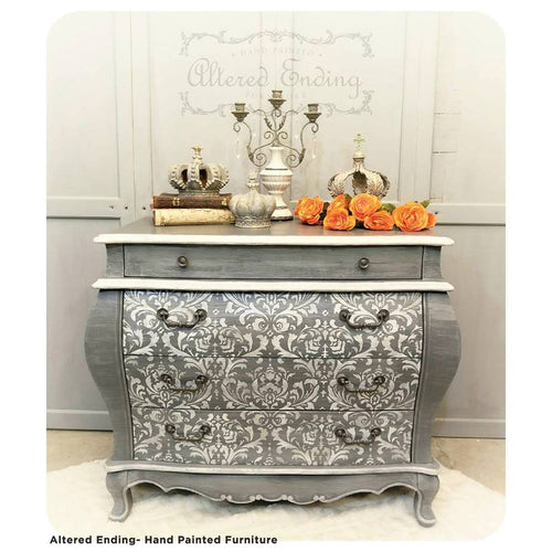 Damask stencils for walls. Sturdy reusable damask stencil designs at ...