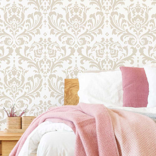 Anna Damask Craft Stencil - Stencils for furniture and crafts, fabric ...