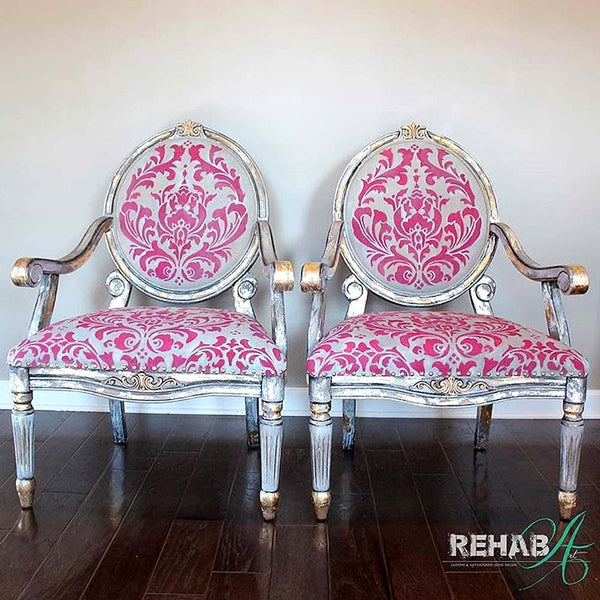 Damask stencils for walls. Sturdy reusable damask stencil designs at ...