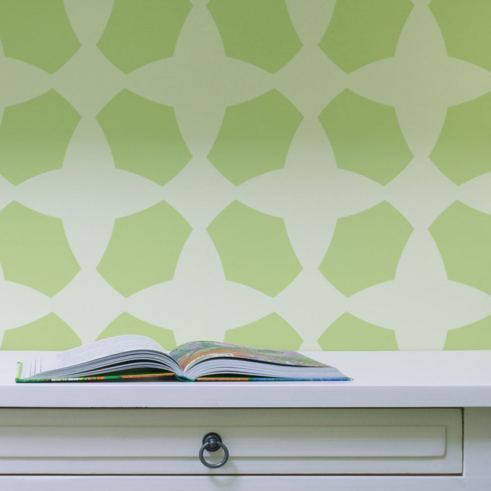 Modern geometric wall stencils and patterns for walls. Stencils for ...