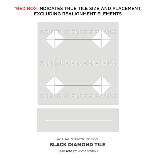 Diamond Stencil for painting tiles - Paint your old tile instead of ...