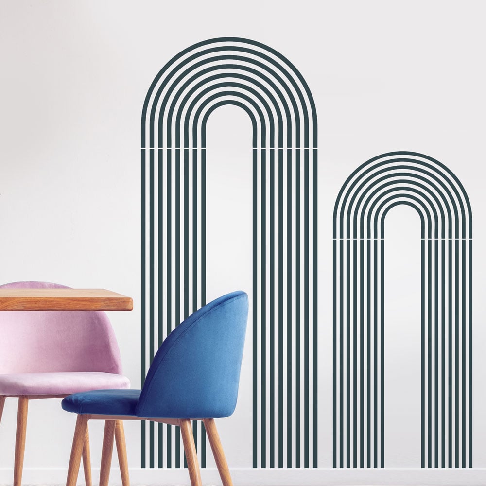 Boho Rainbow Arch Stencil for Boho Bedroom and Nursery Decor