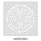 Compassion Mandala stencil - Large Mandala Stencils - Mandalas for Walls
