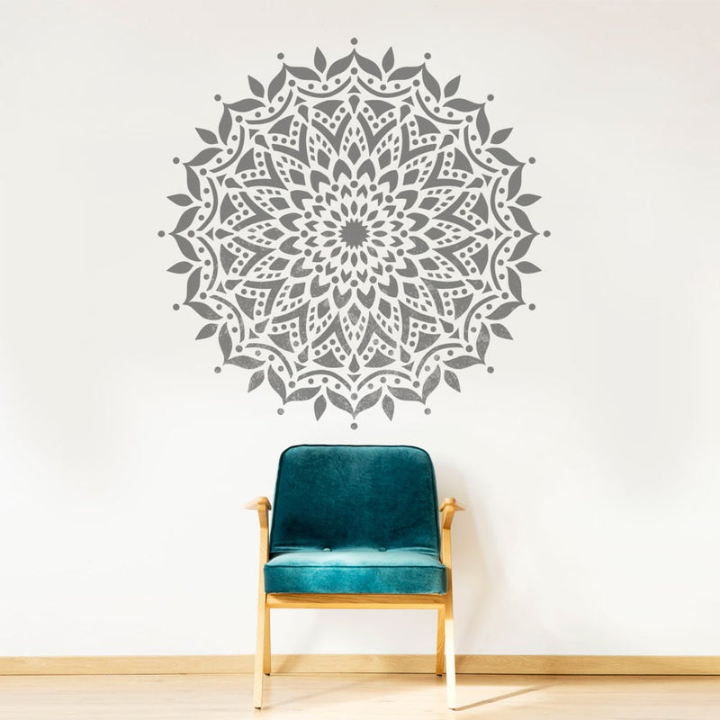 Compassion Mandala stencil - Large Mandala Stencils - Mandalas for Walls