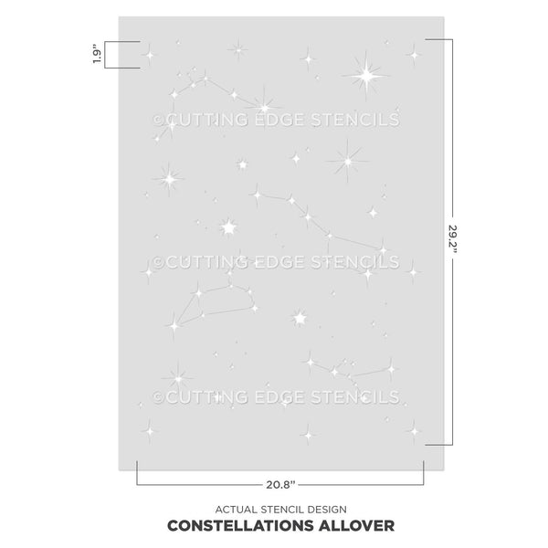 Constellations Stencil - Celestial Stencils For Wall Painting