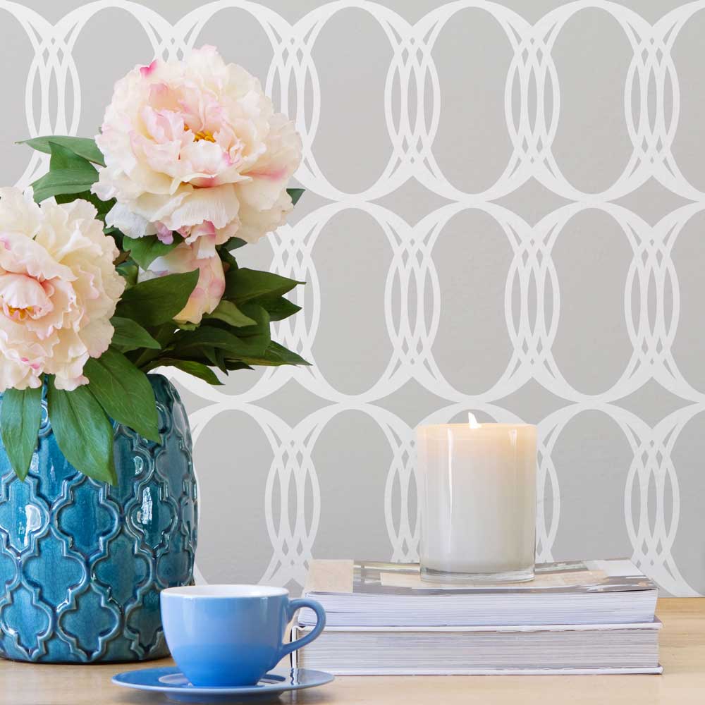 Modern stencils, art deco stencil patterns for walls. Stencils for easy ...