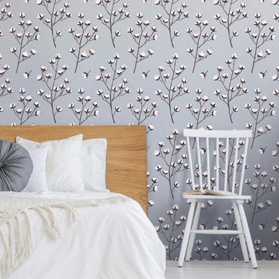 Cotton wall pattern stencil - Farmhouse stencils, Floral designs for ...