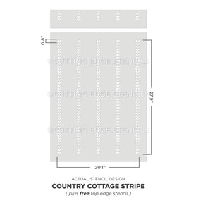 Cottage Stripe Stencil - Charming Cottage Core Stencil Designs for ...