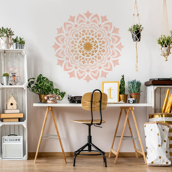 Compassion Mandala stencil - Large Mandala Stencils - Mandalas for Walls