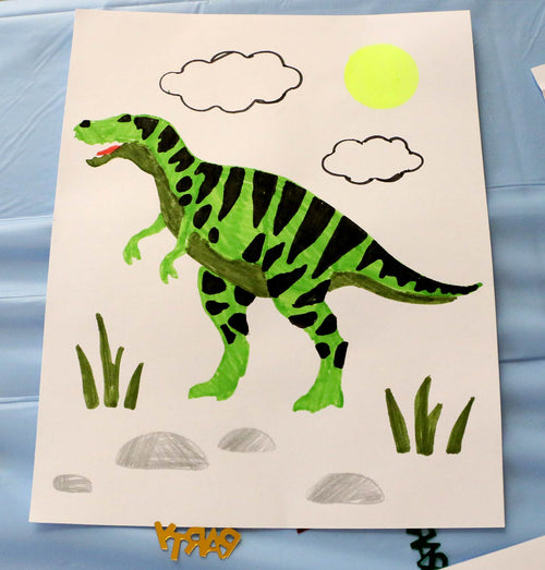 T-Rex Dino ColorFolds Stencil Book - Stencils and Coloring Books for Kids
