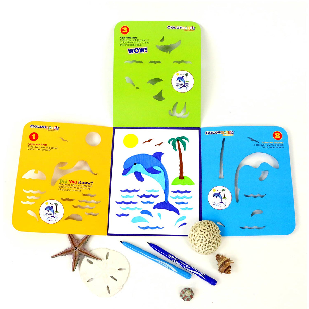Coloring Stencil Art Books for Kids | Stencil Coloring Book