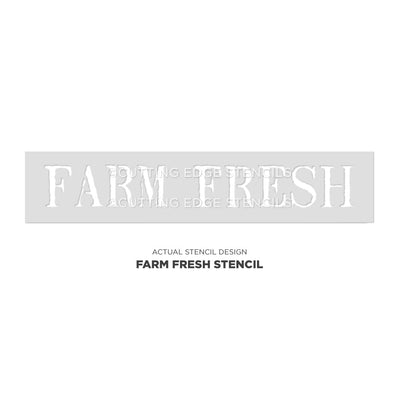 Farm Fresh Stencil Sign - Farmhouse Stencils for Easy Rustic Decor