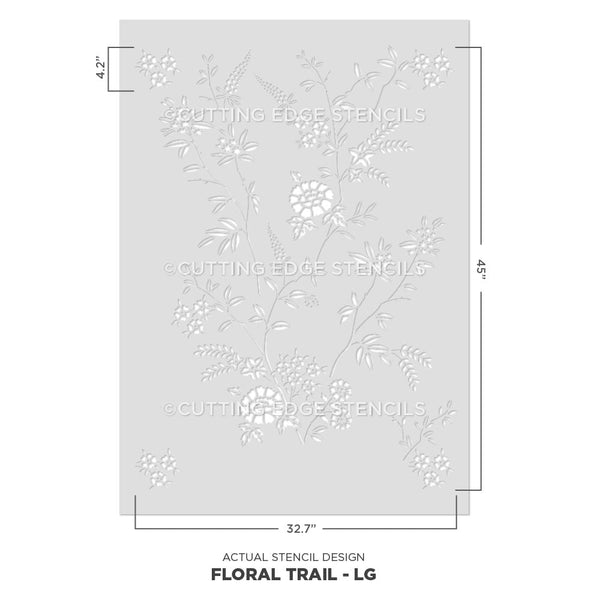 Floral stencils for easy farmhouse decor | Large Flower stencils for ...