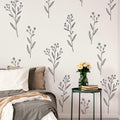 Flower stencils for easy farmhouse decor | Floral botanical stencils ...