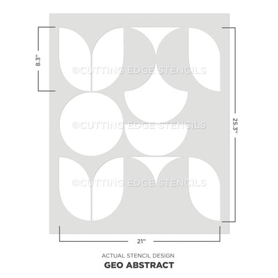 Modern Geometric Stencils for easy DIY decor - Better than wallpaper or ...