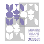 Modern Geometric Stencils for easy DIY decor - Better than wallpaper or ...