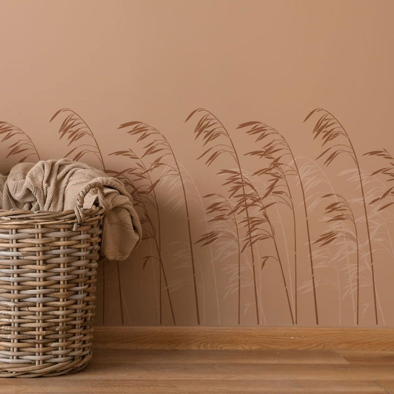 Grass stencil - Nature-inspired stencil designs for easy wall decor