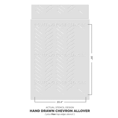 Chevron Stencil - Reusable Stencil Patterns for Walls and Furniture