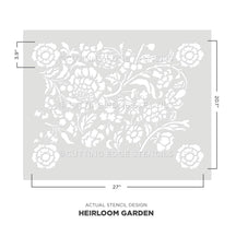 Floral pattern for wall painting - Large Wall Stencils by Cutting Edge ...