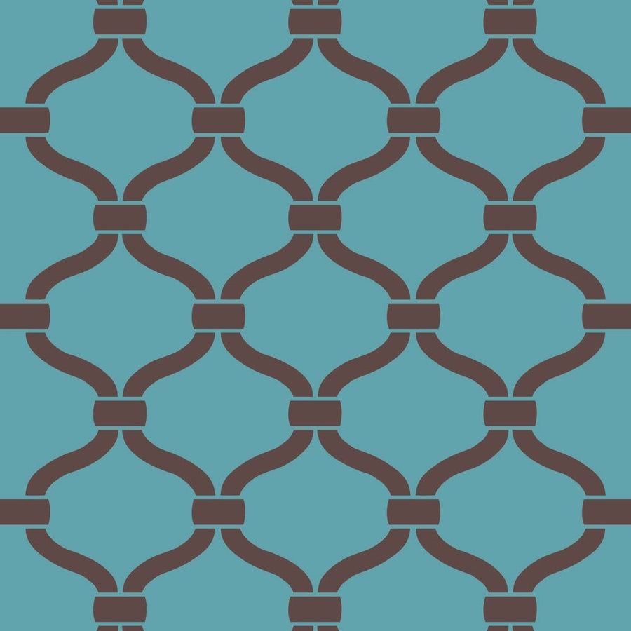 Chain Link Craft Stencil - Stencils for furniture and crafts, fabric ...