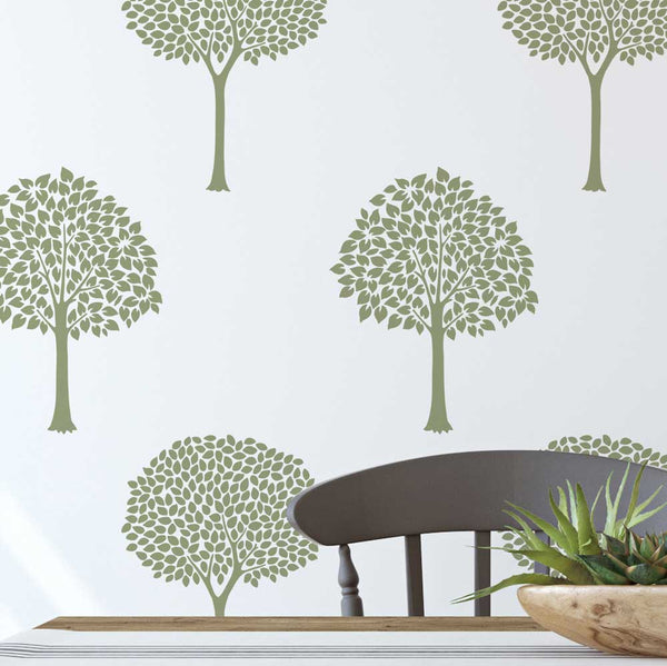 Farmhouse stencils - Homestead Tree stencil pattern for country decor