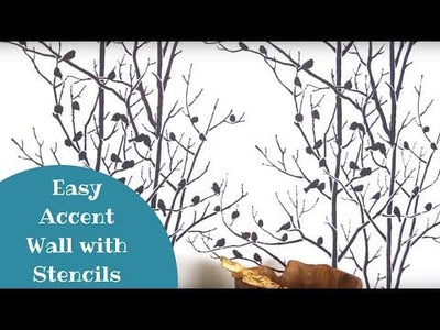 Birds In Trees wall stencil - stencils, stencil designs, large stencils ...
