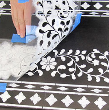 Easy stenciling Instructions with pictures! Learn How To Stencil from Pros