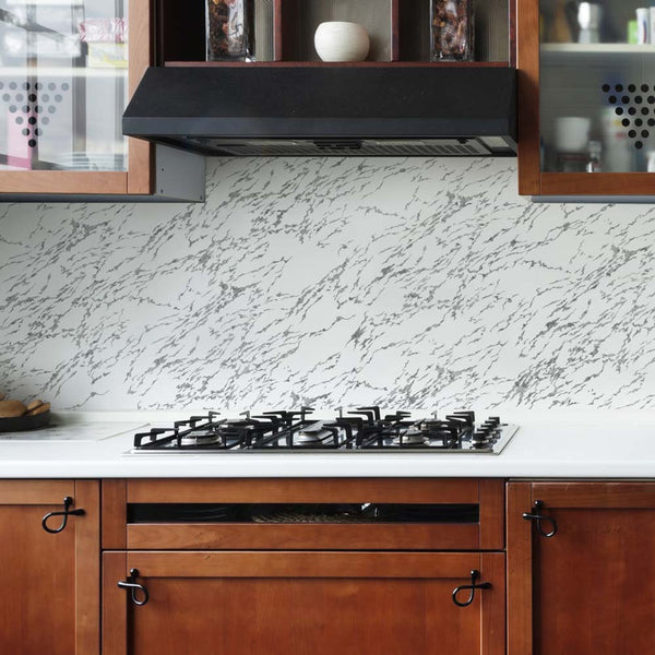 Marble Veins stencil for painting kitchen backsplashes - Looks like ...