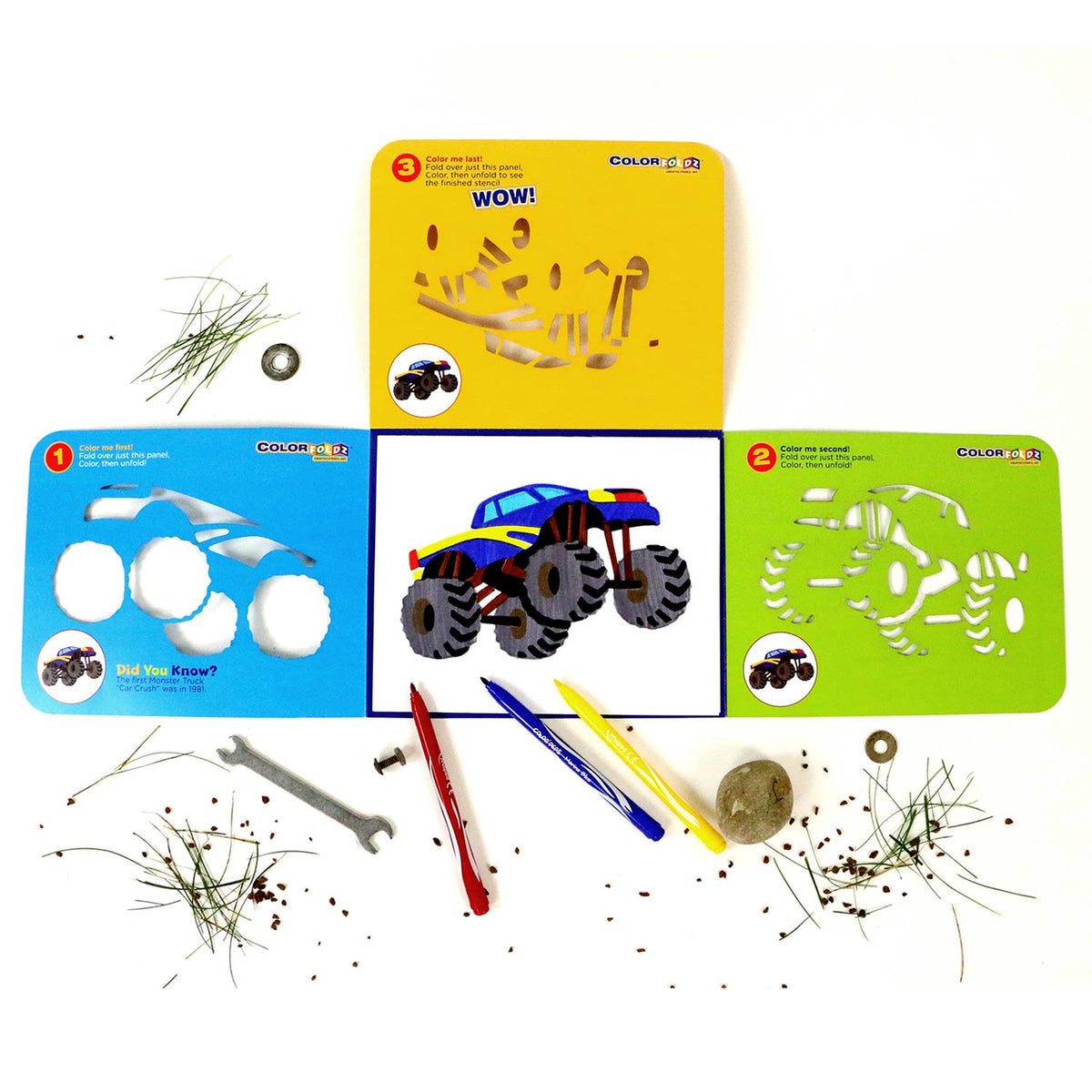 Coloring Stencil Art Books for Kids | Stencil Coloring Book