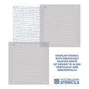 Contemporary Stencil Pattern - reusable stencils for DIY wall decor