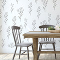 Flower stencils for easy farmhouse decor | Floral botanical stencils ...