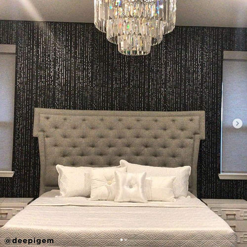 Rain Stencil - Reusable Wall Pattern - Modern stencils for accent walls ...