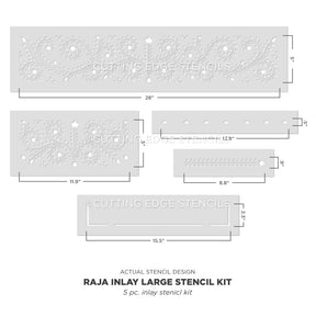 Bone Inlay Furniture Stencils - Indian Inlay Stencil Kits