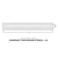 Rosemary Trim Border Stencil – Cottage Style Wall Stencil Border for ...