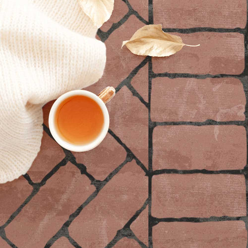 Row Of Bricks Stencil for Edges and Borders - Brick Soldier Course Stencil