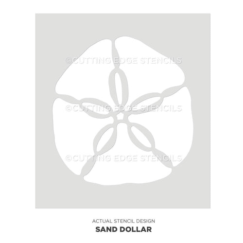 small Sand Dollar Stencil for Nautical Decor - Beach Decor Stencils for ...