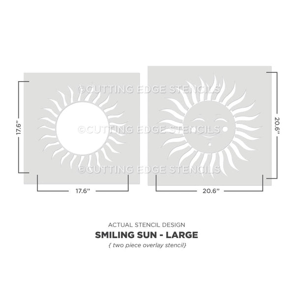 Large Sun stencil for Nurseries - Paint and Stencil instead of decals!