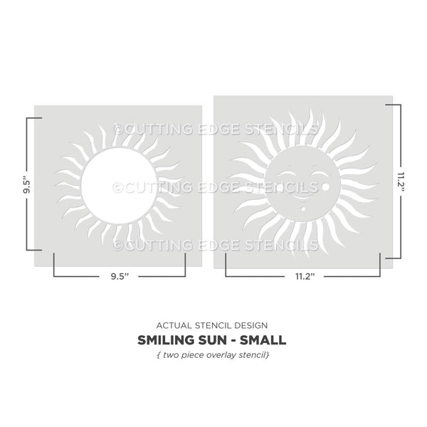 Large Sun stencil for Nurseries - Paint and Stencil instead of decals!