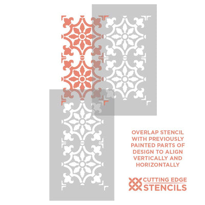 Spanish stencils - Portuguese and Spansih tile stencils for walls ...